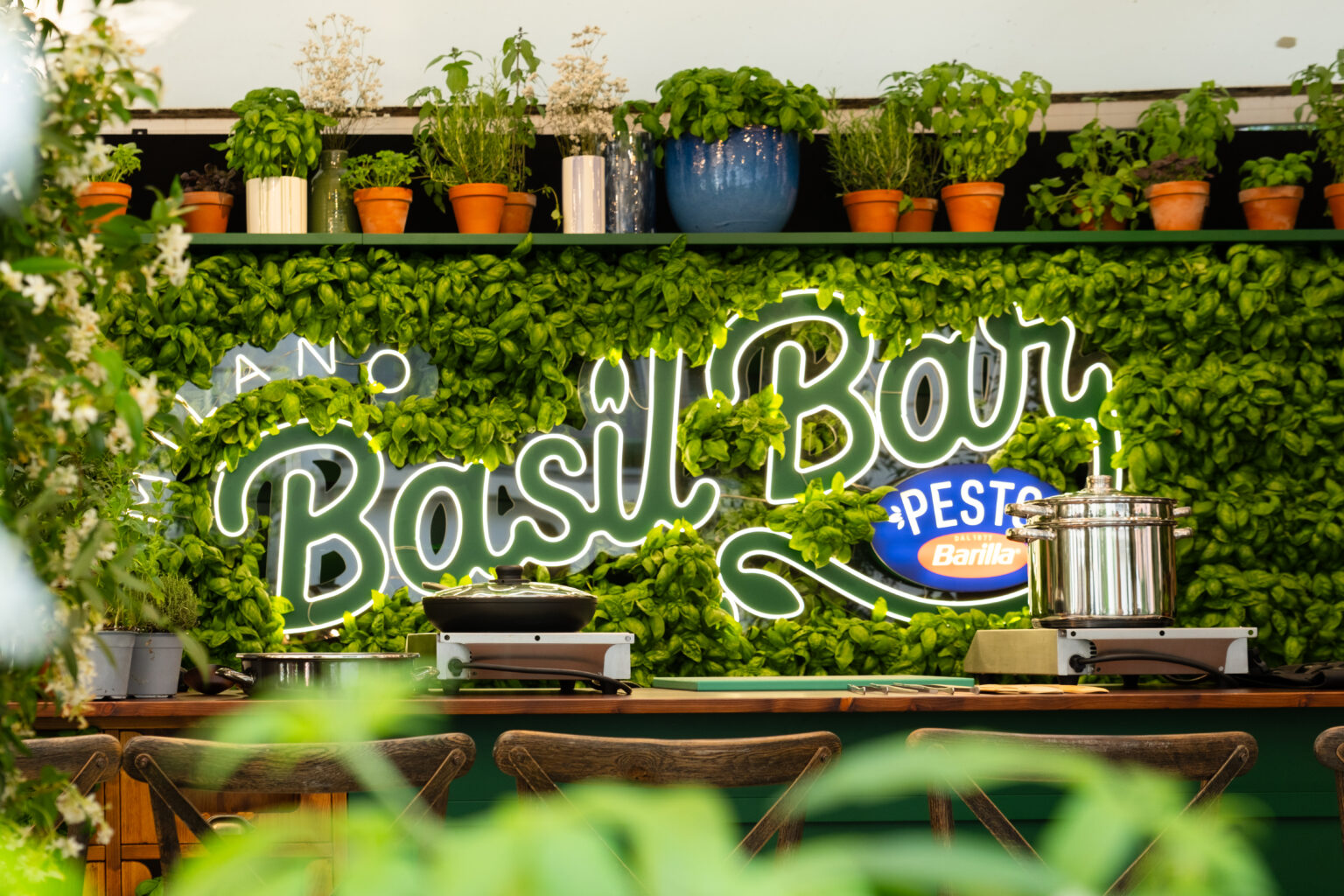 Basil Bar by Pesto Barilla: a brand experience where taste meets art.